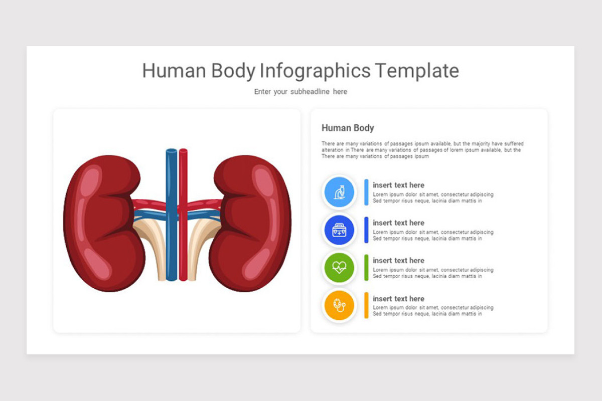 Human Body Infographics Google Slide Template | Nulivo Market