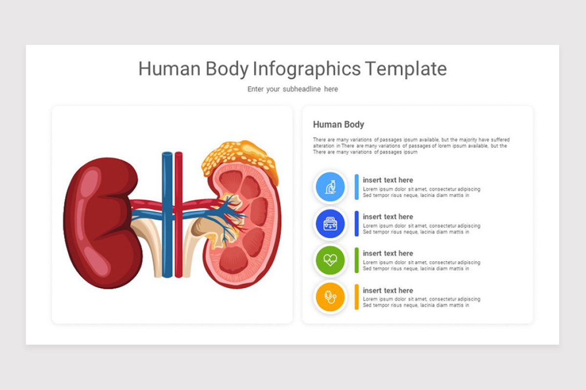 Human Body Infographics Google Slide Template | Nulivo Market