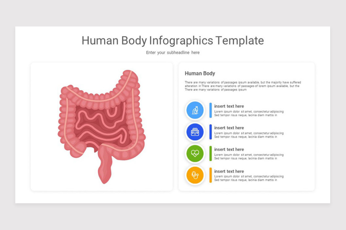 Human Body Infographics Google Slide Template | Nulivo Market