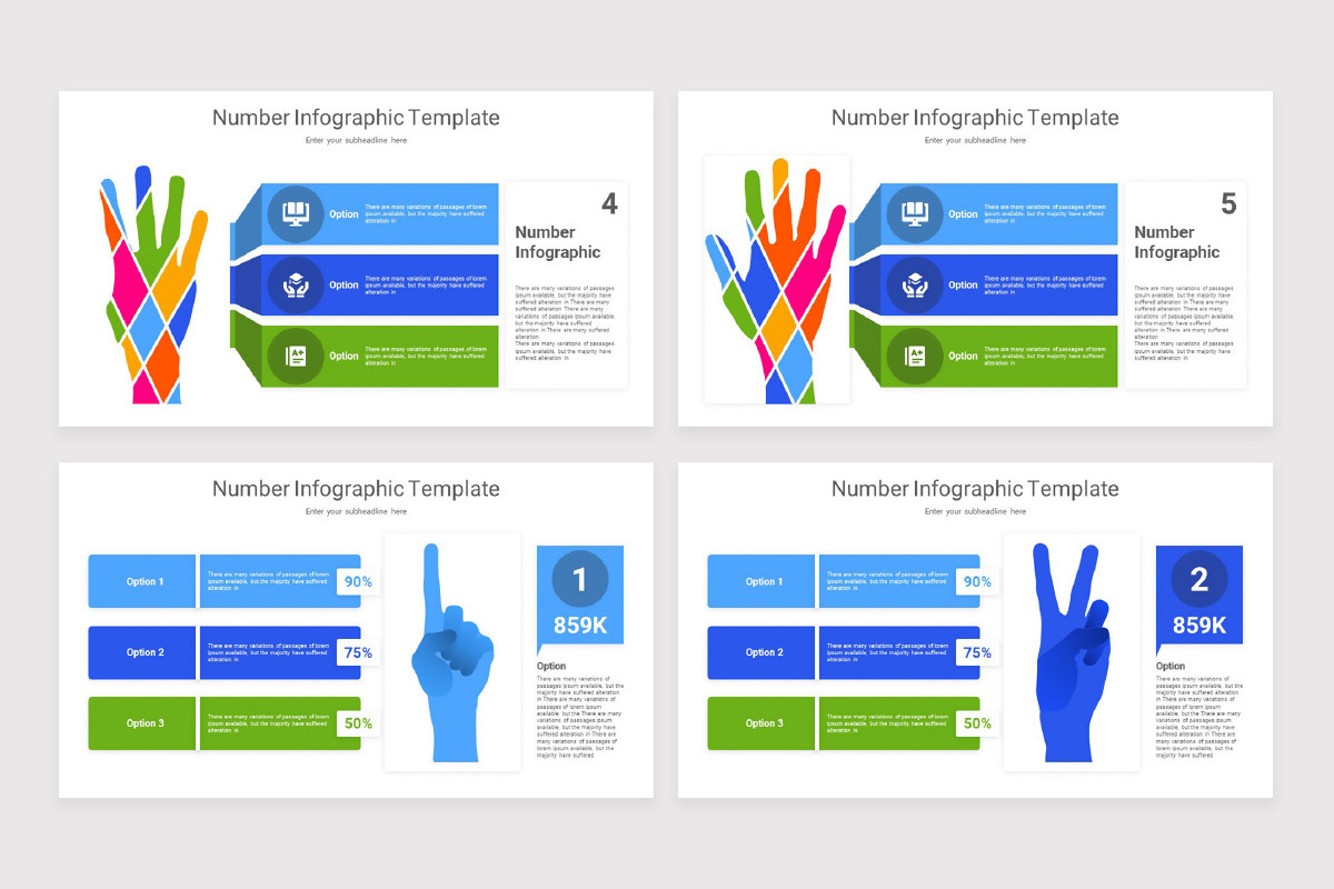 Number Infographics Google Slide Template | Nulivo Market