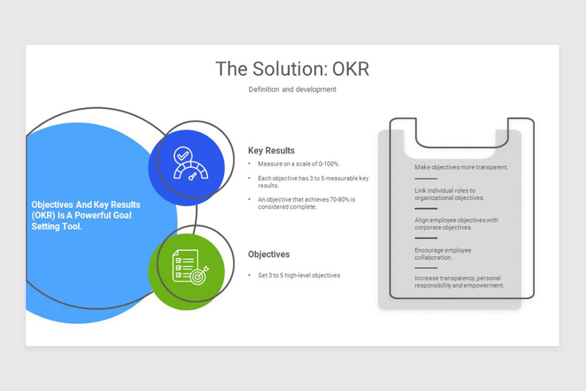 OKR Objectives and Key Results Google Slide Template | Nulivo Market