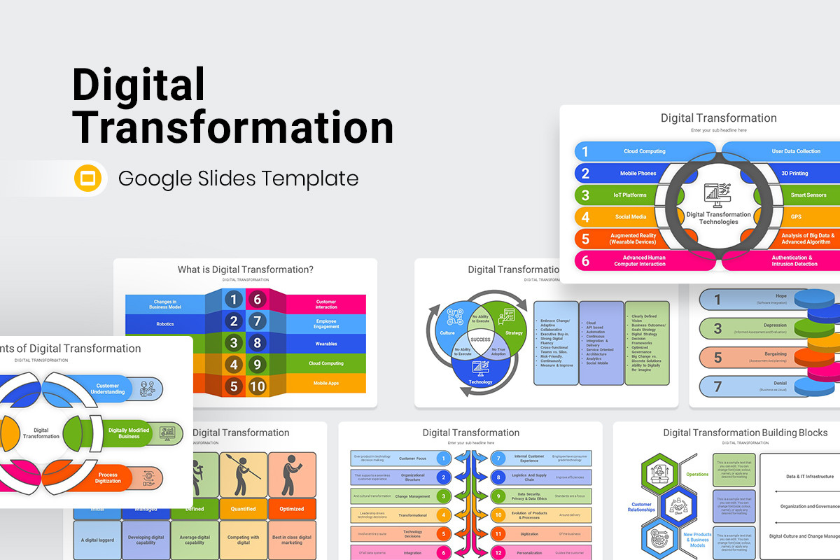 Digital Transformation Google Slide Template | Nulivo Market
