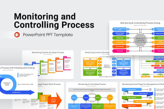 Monitoring and Controlling Process PowerPoint Template | Nulivo Market
