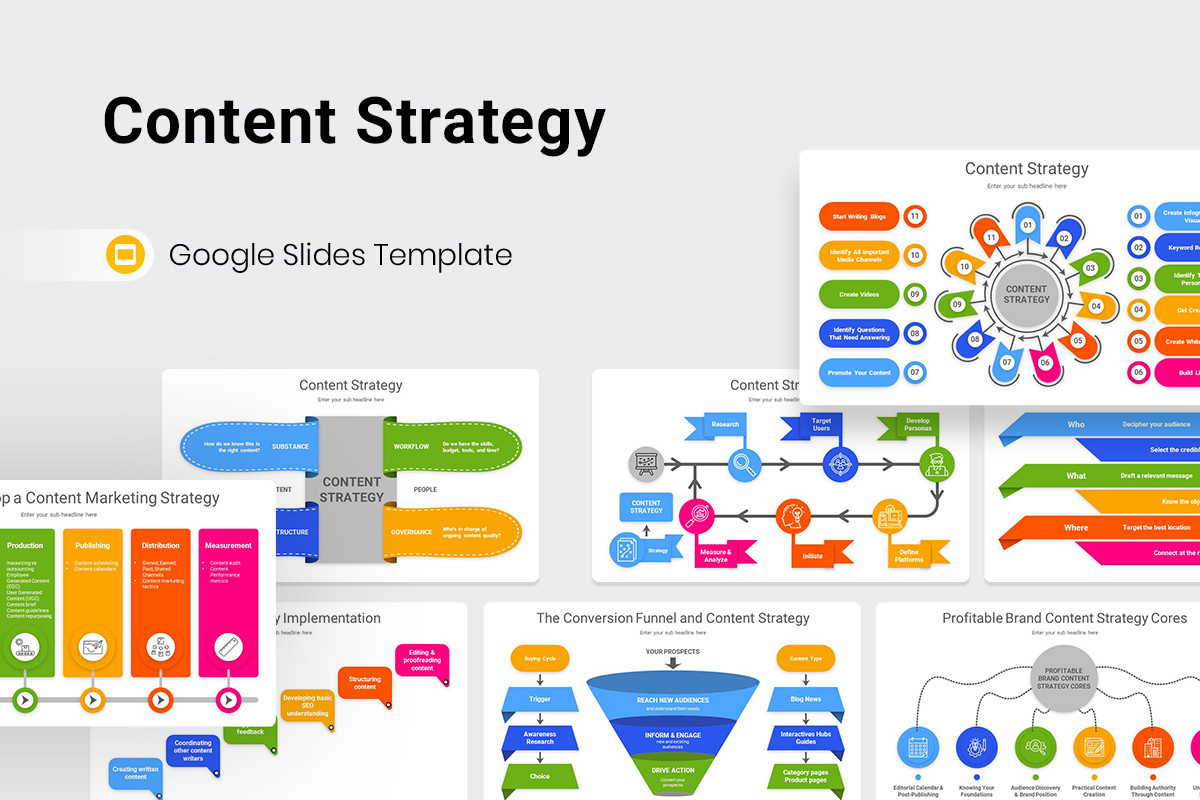Content Strategy Google Slide Template | Nulivo Market