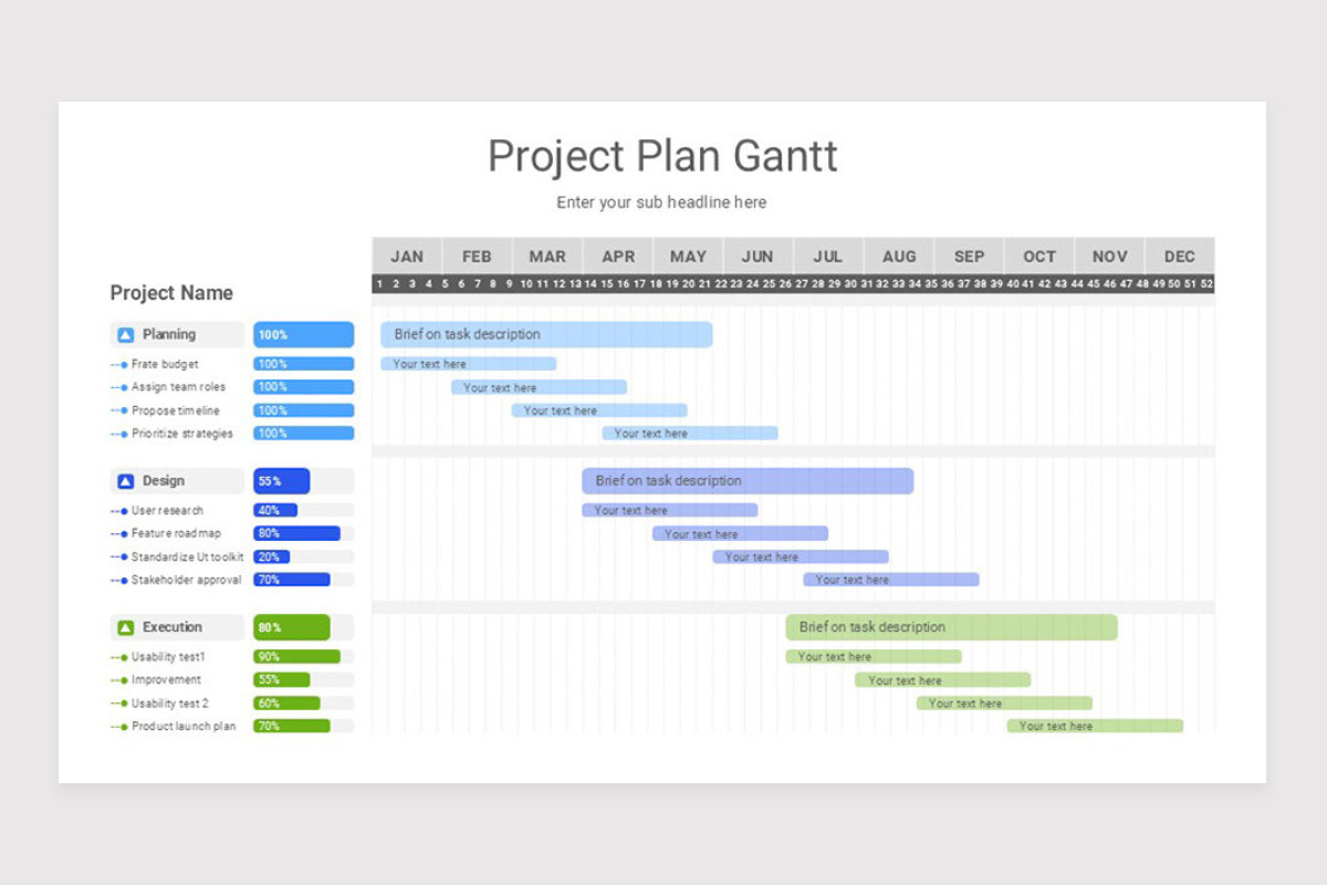 Project Timeline Collection Google Slide Template | Nulivo Market