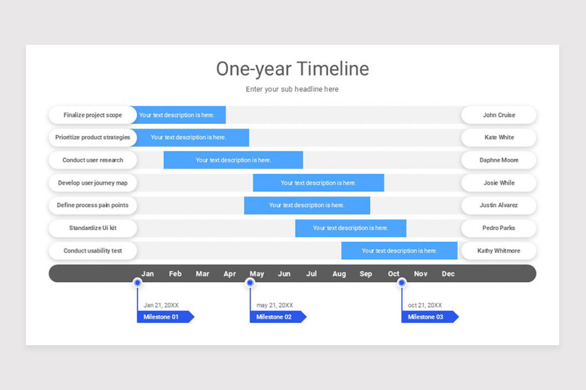 Project Timeline Collection Google Slide Template | Nulivo Market