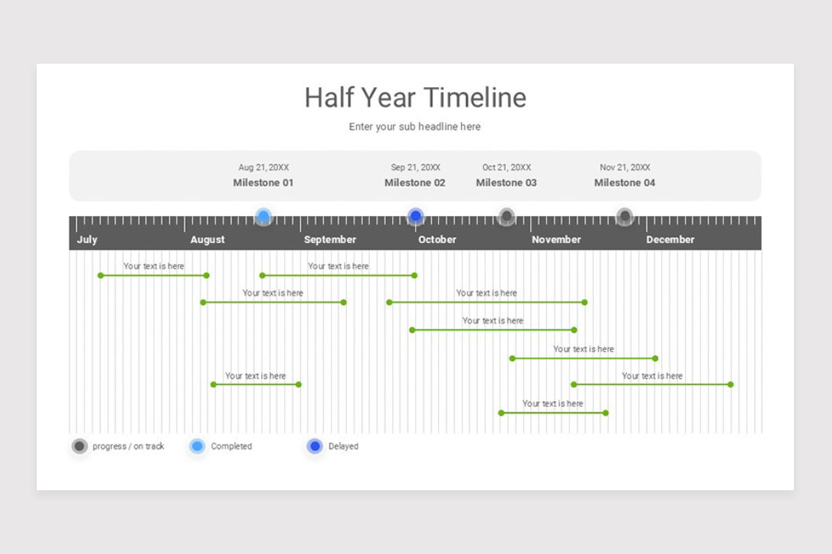 Project Timeline Collection Google Slide Template | Nulivo Market