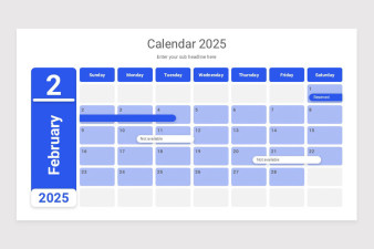 2025 Calendar PowerPoint Template | Nulivo Market