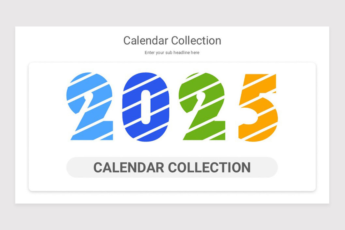 2025 Calendar Google Slide Template | Nulivo Market