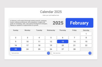 2025 Calendar Google Slide Template | Nulivo Market