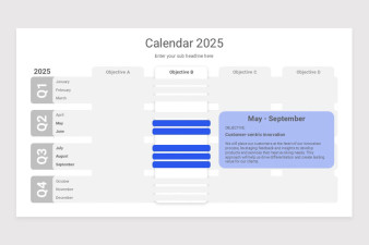 2025 Calendar Google Slide Template | Nulivo Market