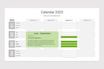 2025 Calendar Google Slide Template | Nulivo Market