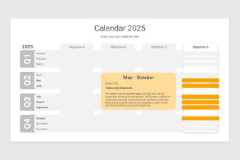 2025 Calendar Google Slide Template | Nulivo Market