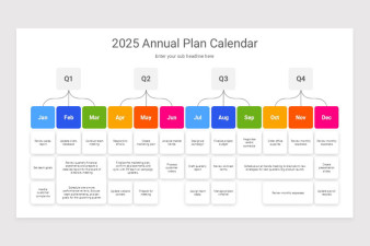 2025 Calendar Google Slide Template | Nulivo Market