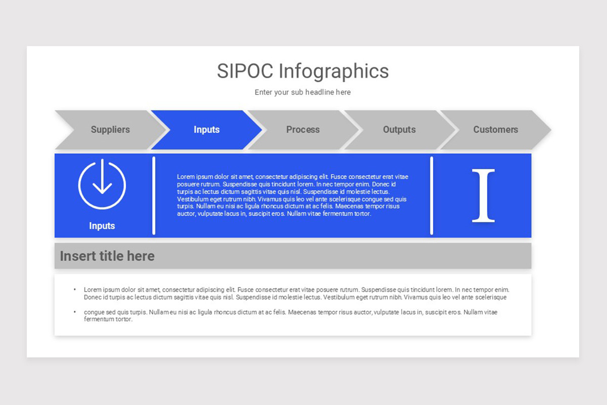 SIPOC Infographics PowerPoint Template | Nulivo Market
