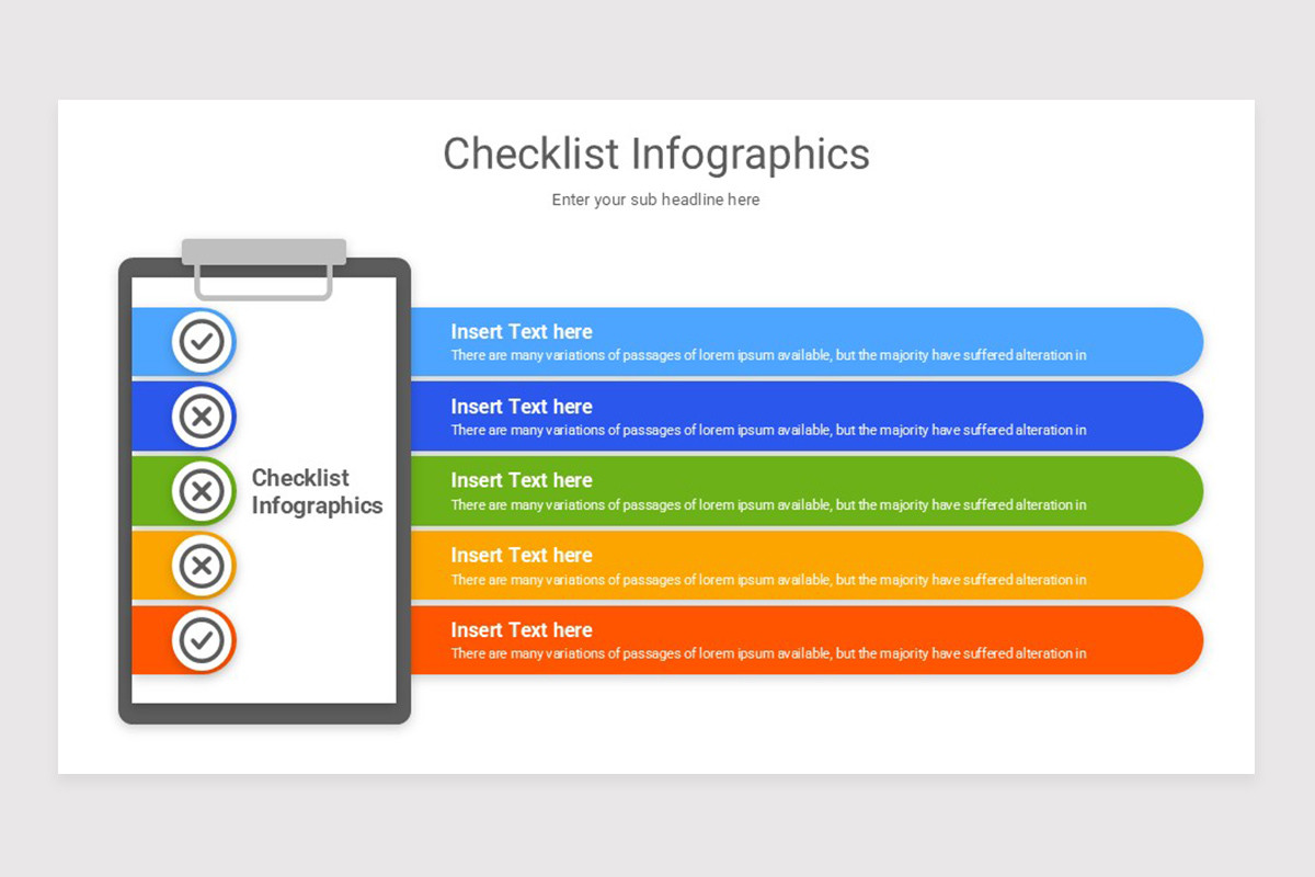 Checklist Infographics PowerPoint Template | Nulivo Market