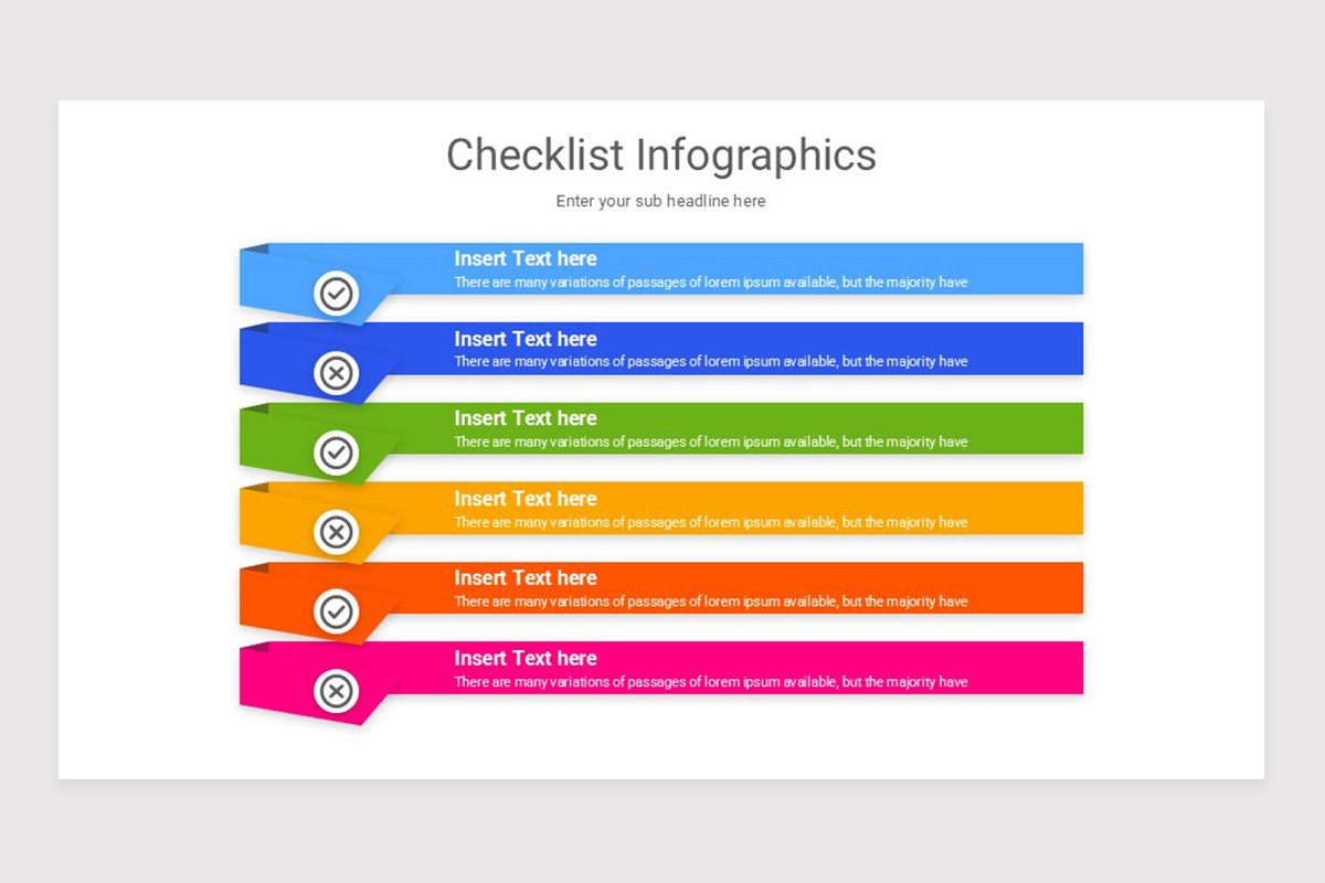 Checklist Infographics PowerPoint Template | Nulivo Market