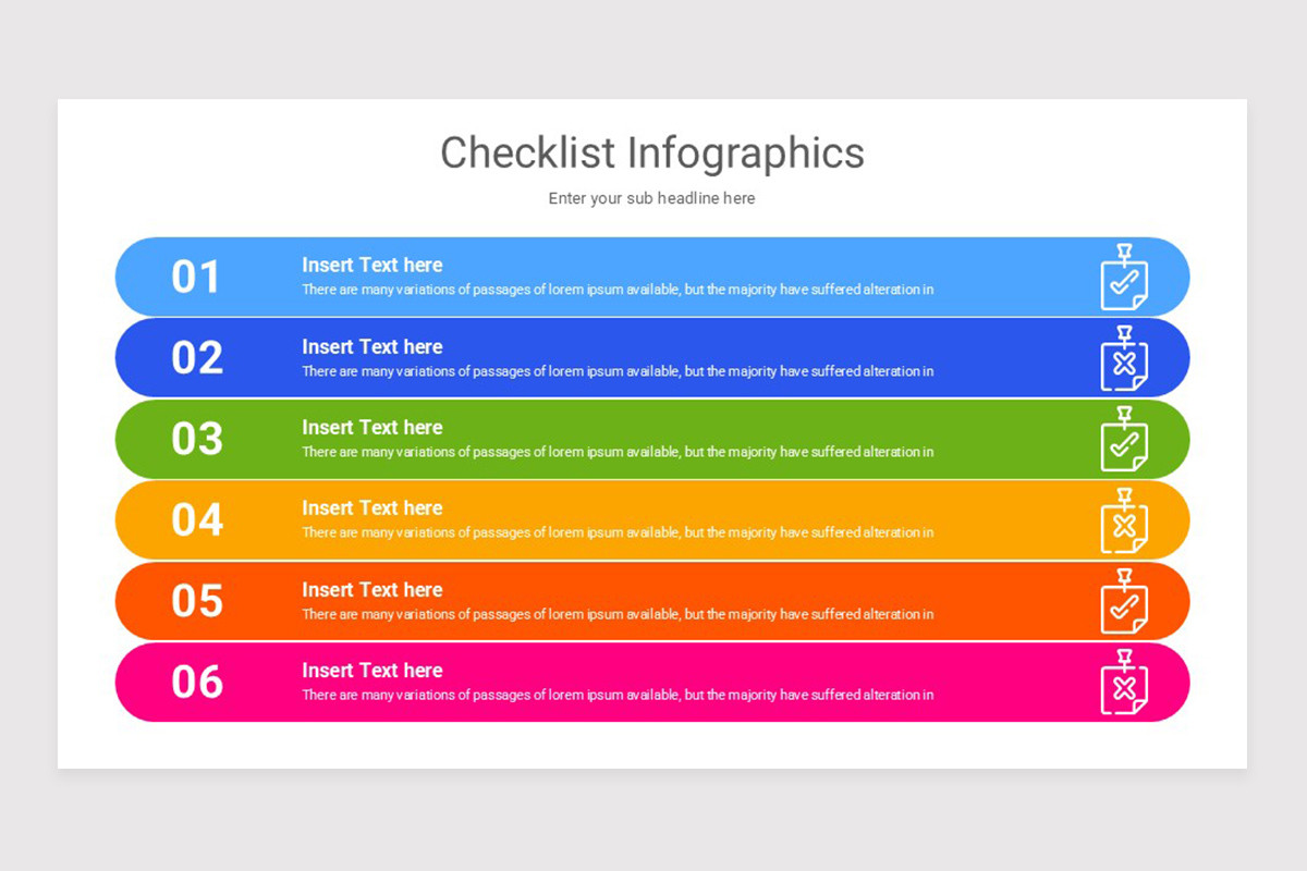 Checklist Infographics PowerPoint Template | Nulivo Market