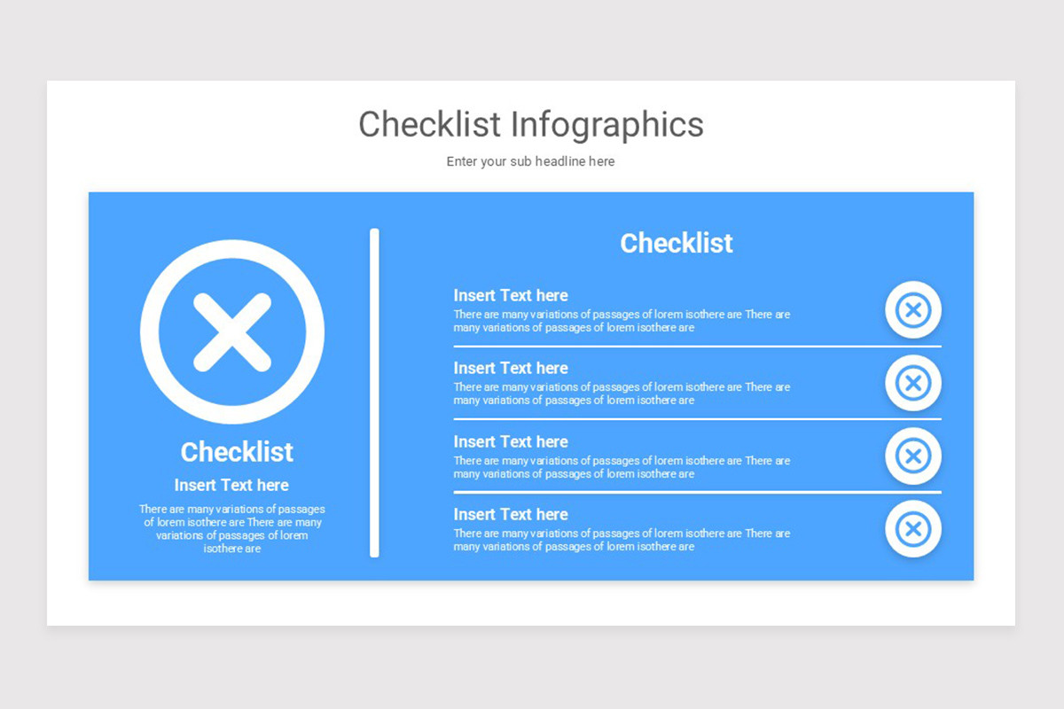 Checklist Infographics Google Slide Template | Nulivo Market