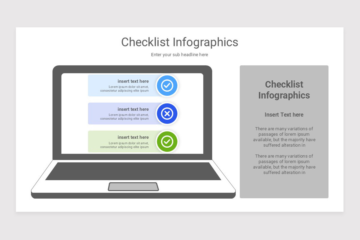 Checklist Infographics Google Slide Template | Nulivo Market