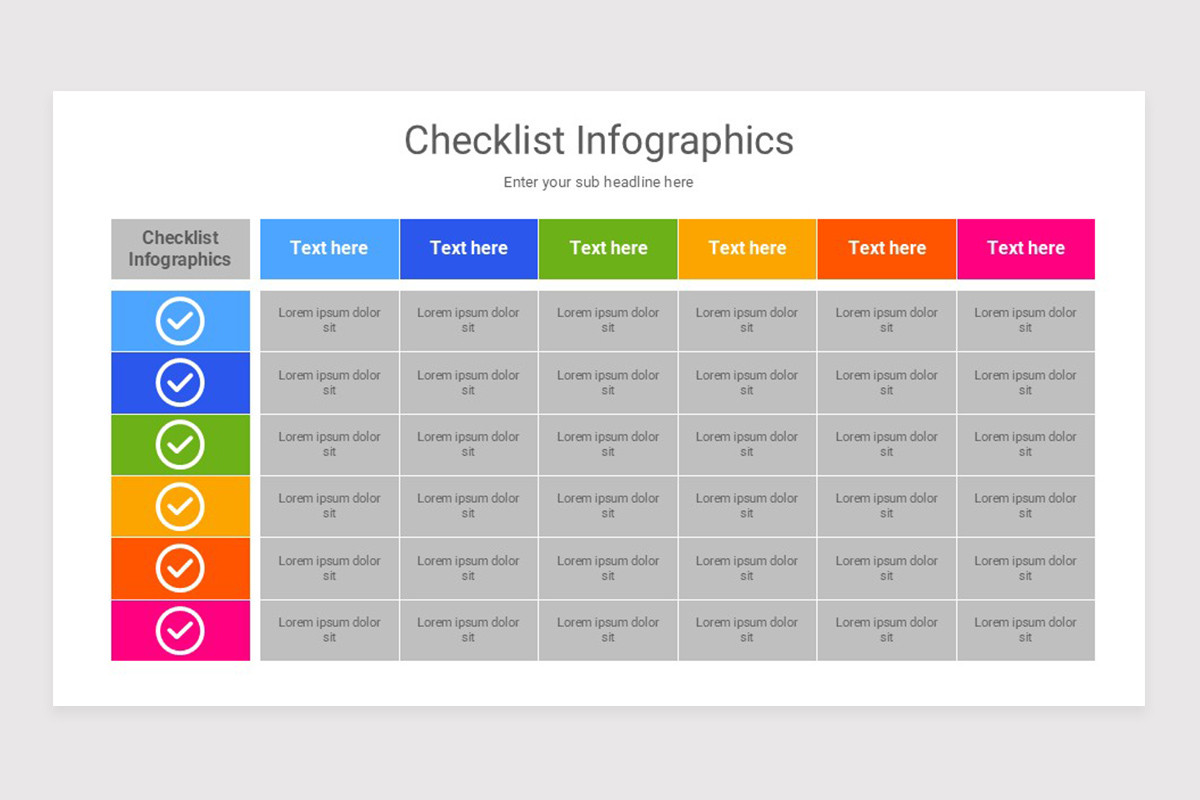 Checklist Infographics Google Slide Template | Nulivo Market