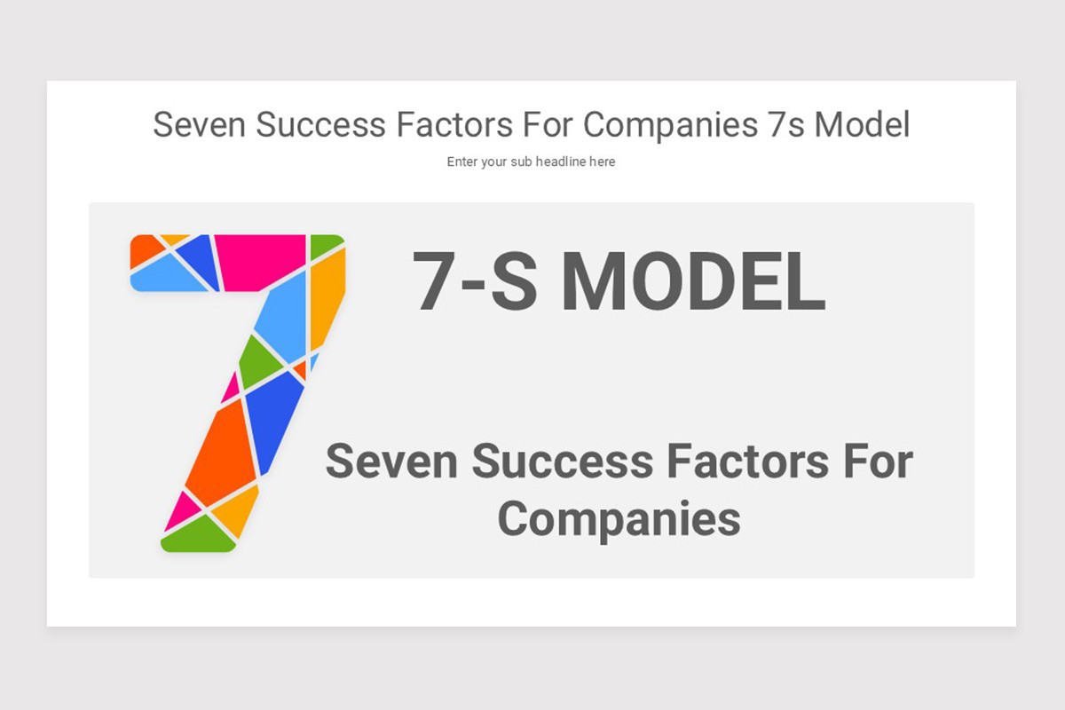7-S Model PowerPoint Template | Nulivo Market