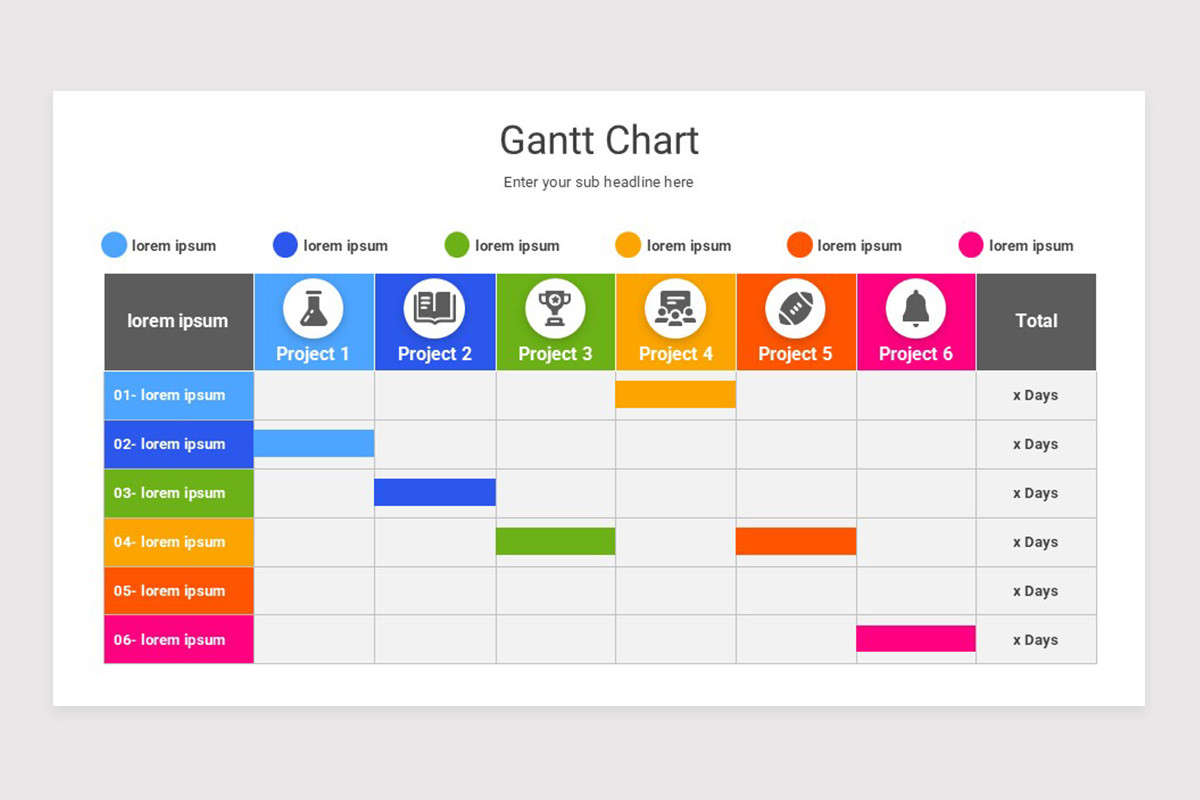 Gantt Charts Infographic Google Slide Template | Nulivo Market