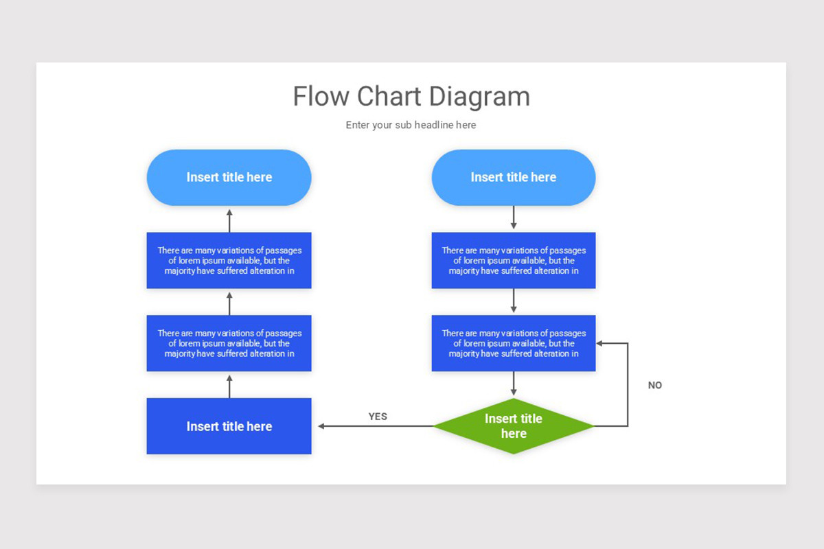 Flow Chart Diagram PowerPoint Template | Nulivo Market