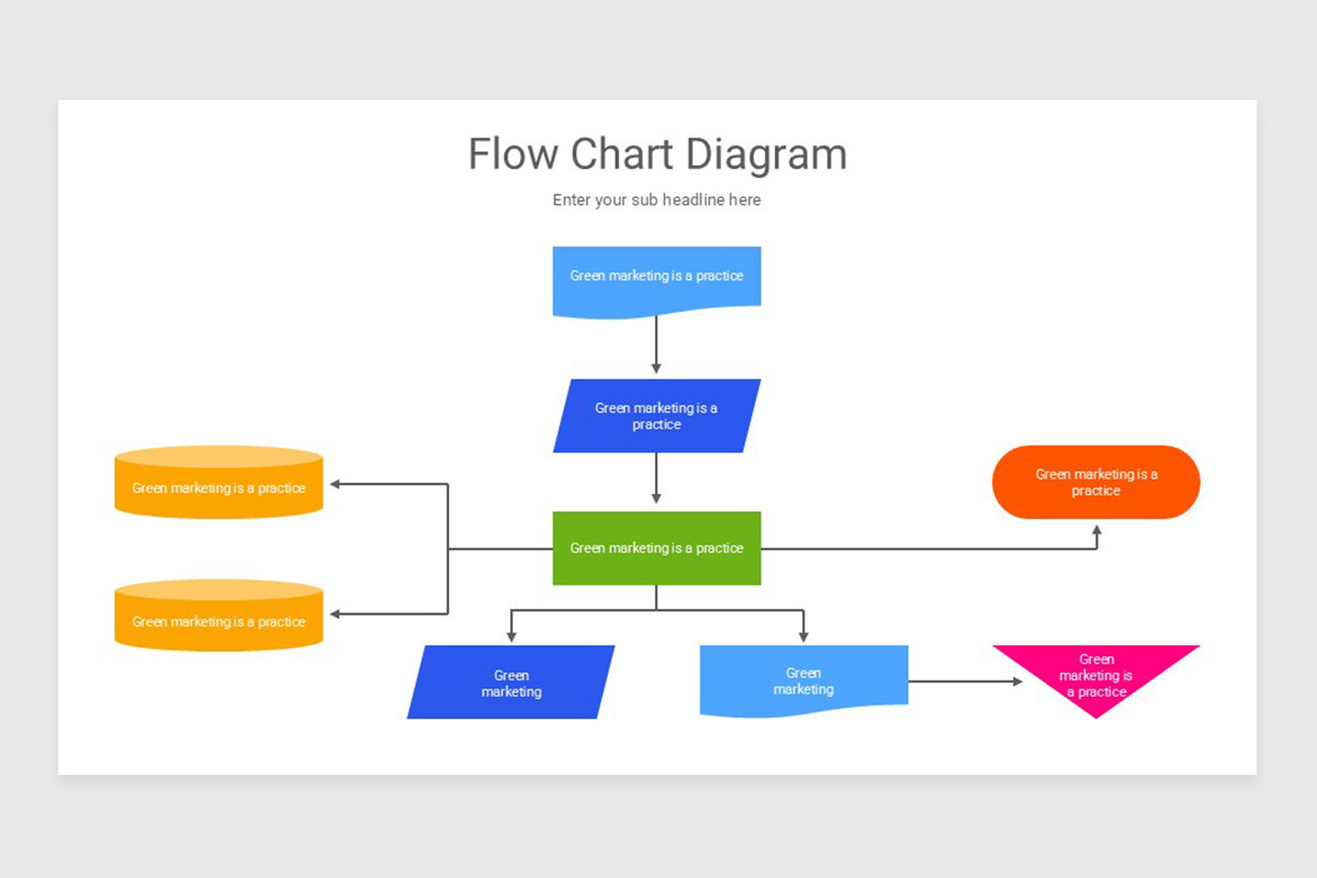 Flow Chart Diagram PowerPoint Template | Nulivo Market