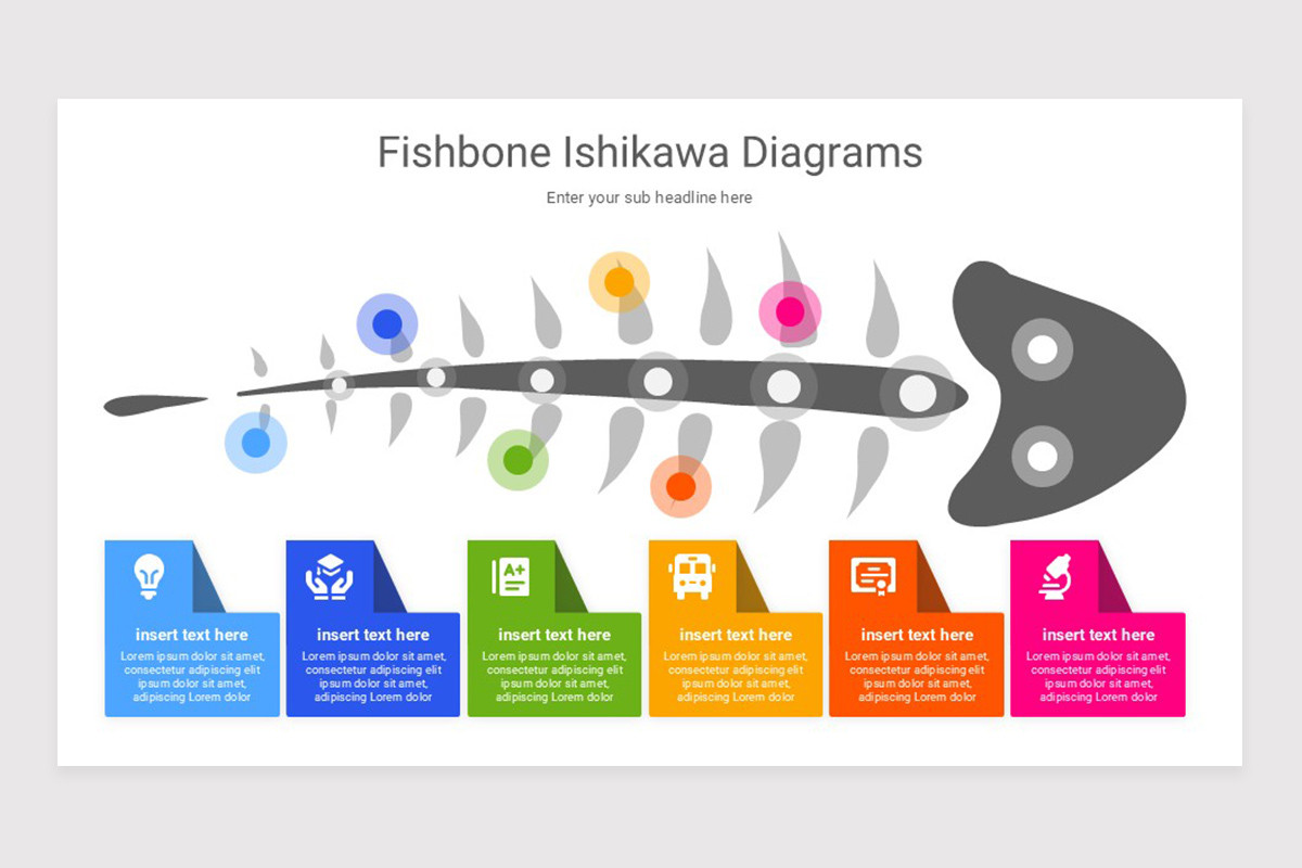 Fishbone Ishikawa Diagrams PowerPoint Template | Nulivo Market