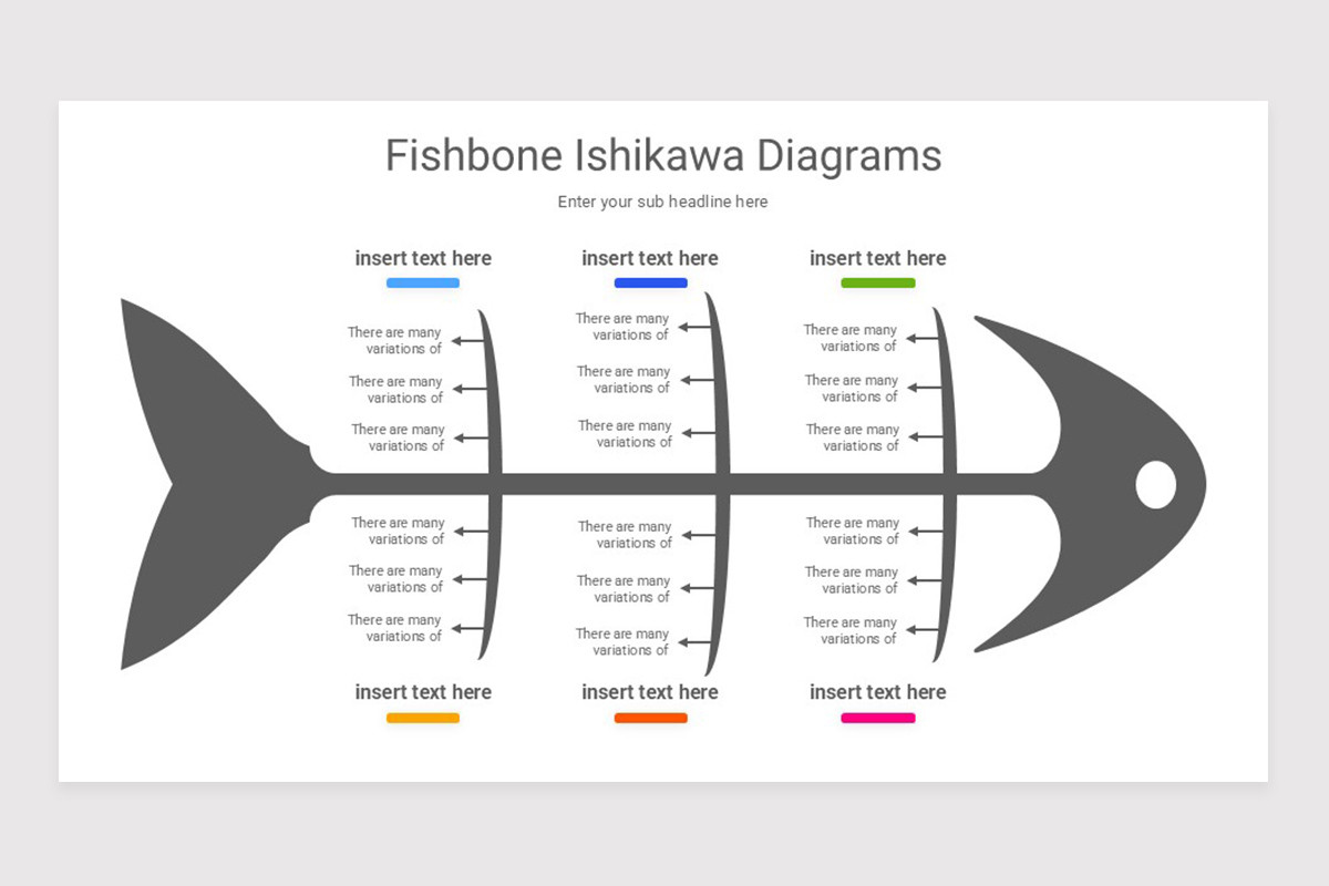 Fishbone Ishikawa Diagrams PowerPoint Template | Nulivo Market