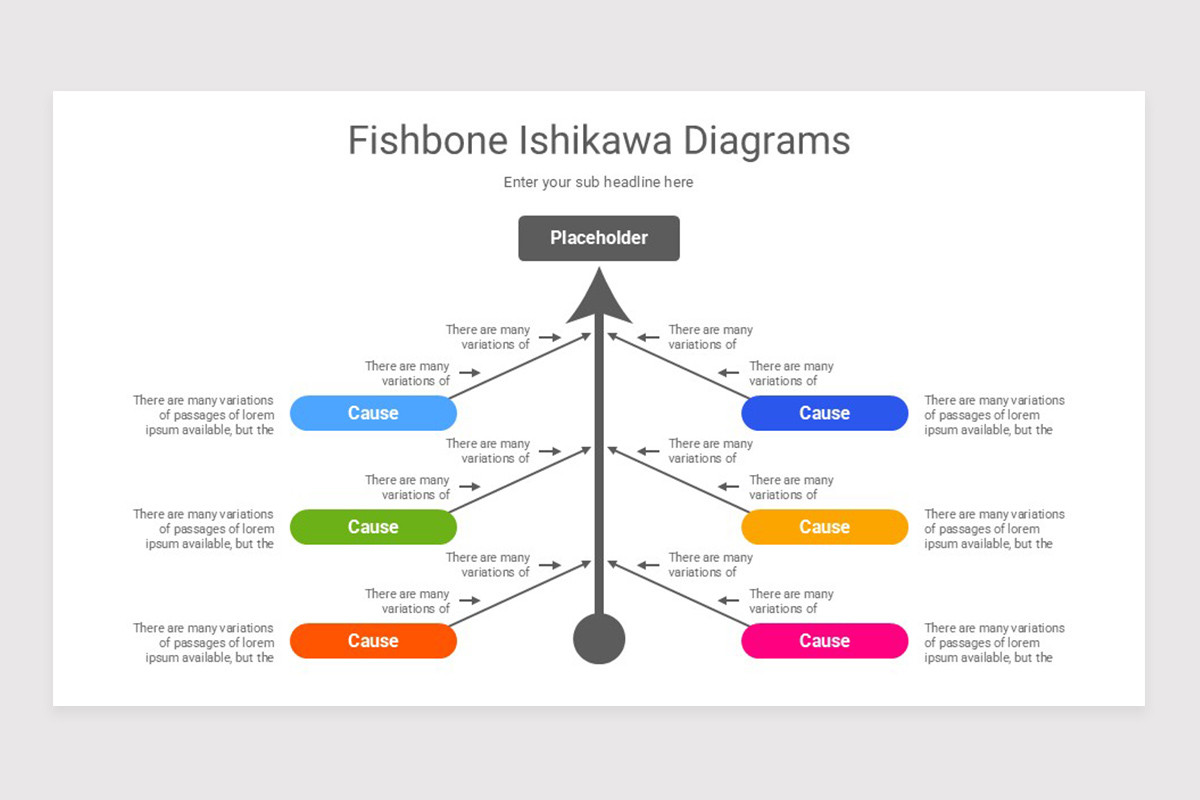Fishbone Ishikawa Diagrams PowerPoint Template | Nulivo Market