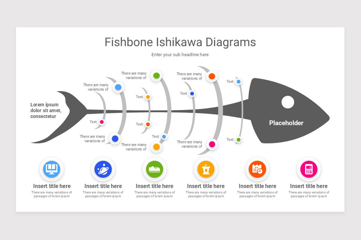 Fishbone Ishikawa Diagrams Keynote Template | Nulivo Market