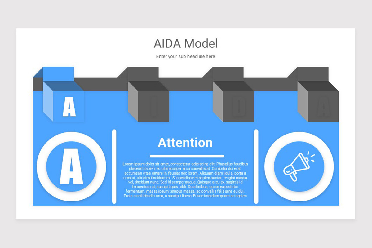 AIDA Model PowerPoint Template | Nulivo Market