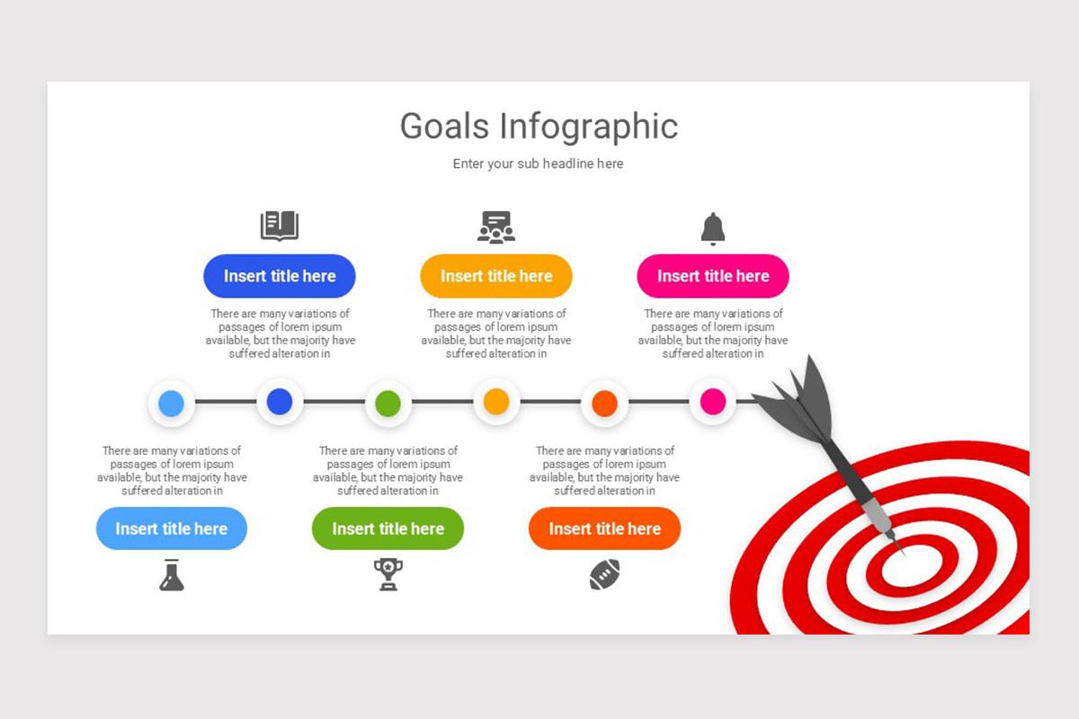 Goals Infographic Model PowerPoint Template | Nulivo Market