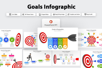 Goals Infographic Model PowerPoint Template | Nulivo Market