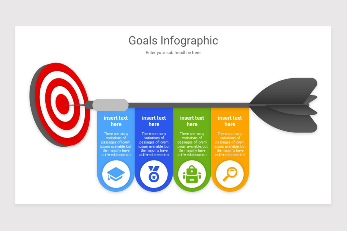 Goals Infographic Model Keynote Template | Nulivo Market