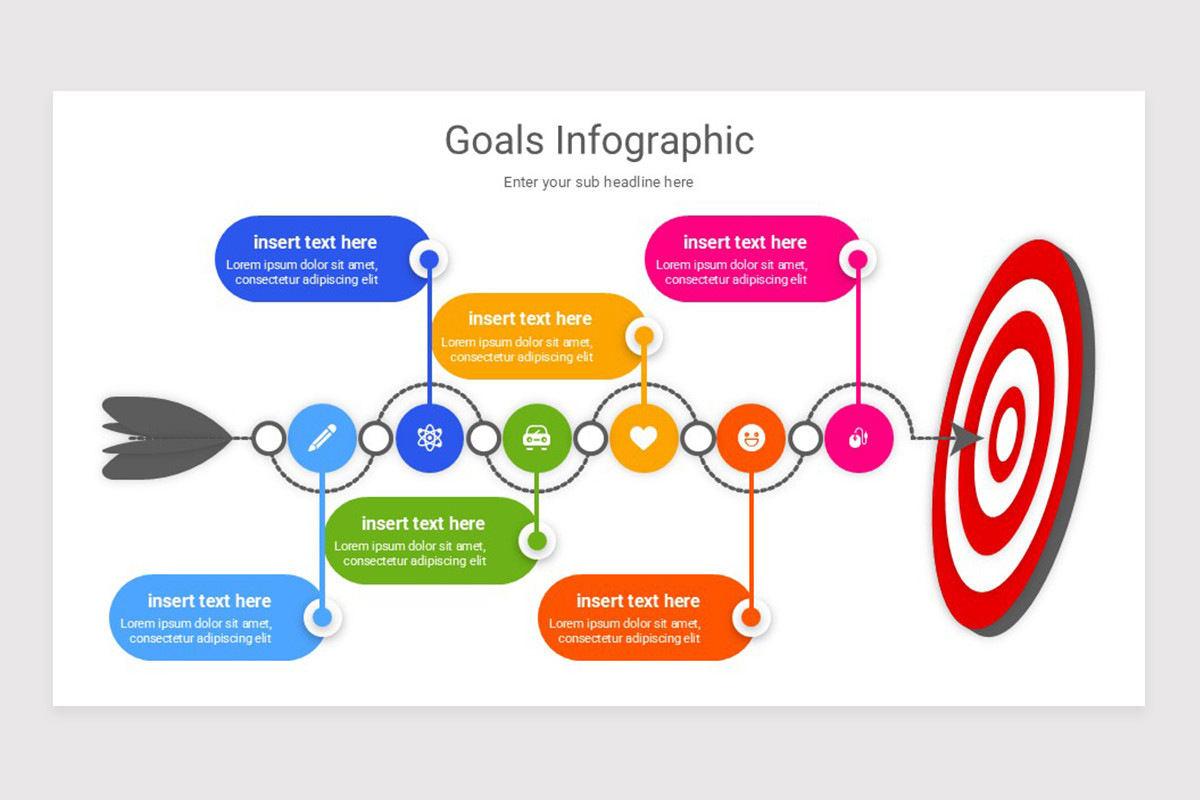 Goals Infographic Model Keynote Template | Nulivo Market