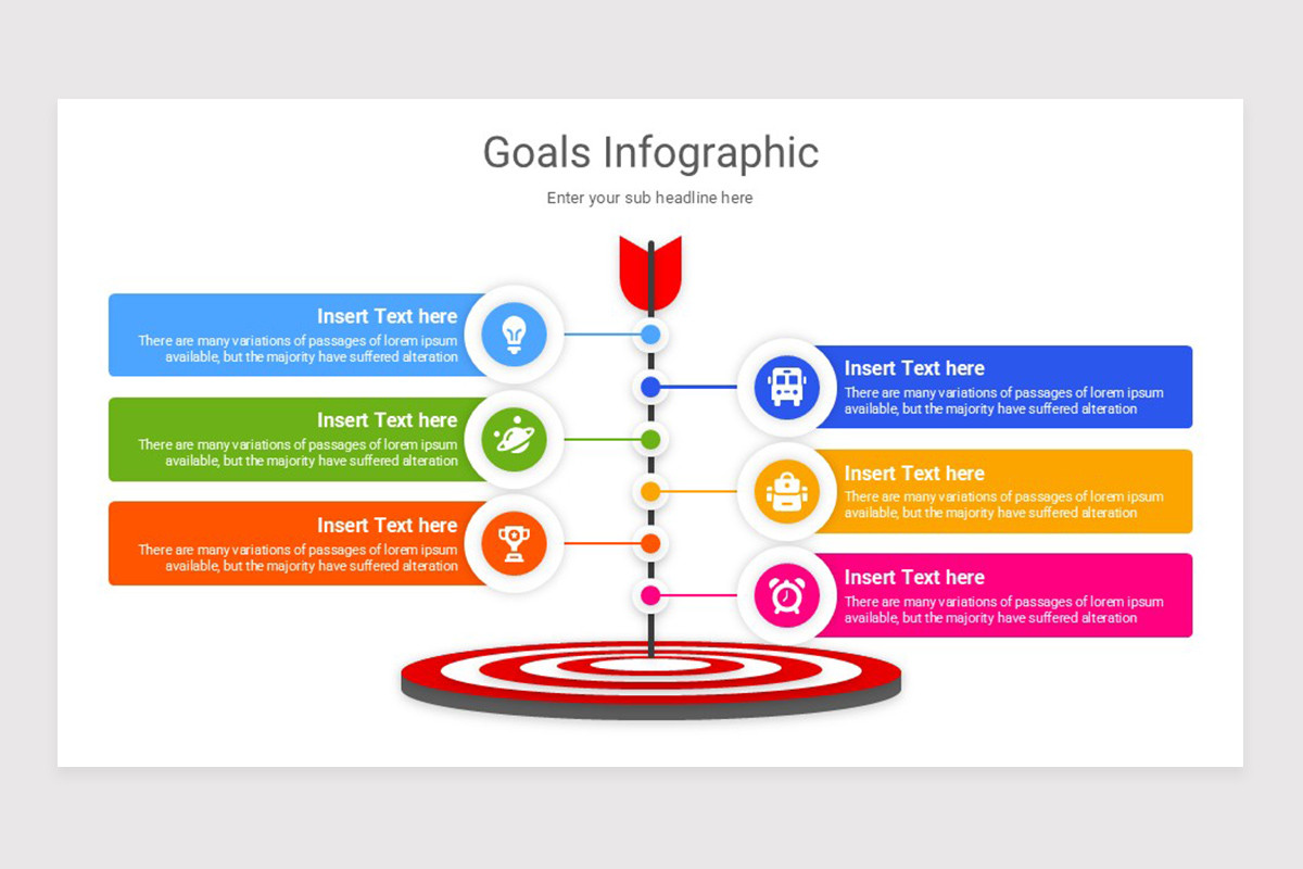 Goals Infographic Model Keynote Template | Nulivo Market