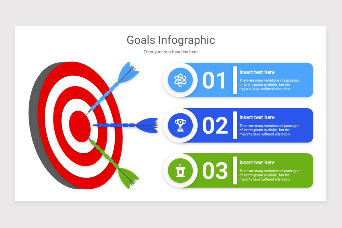 Goals Infographic Model Keynote Template | Nulivo Market