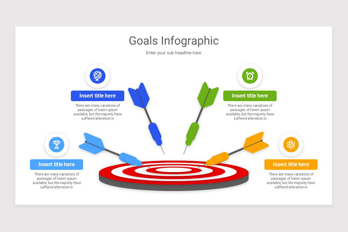 Goals Infographic Model Keynote Template | Nulivo Market