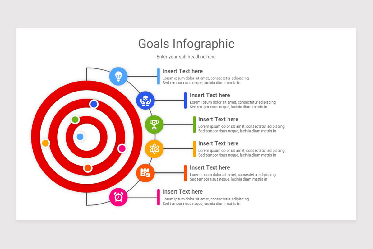 Goals Infographic Model Keynote Template | Nulivo Market