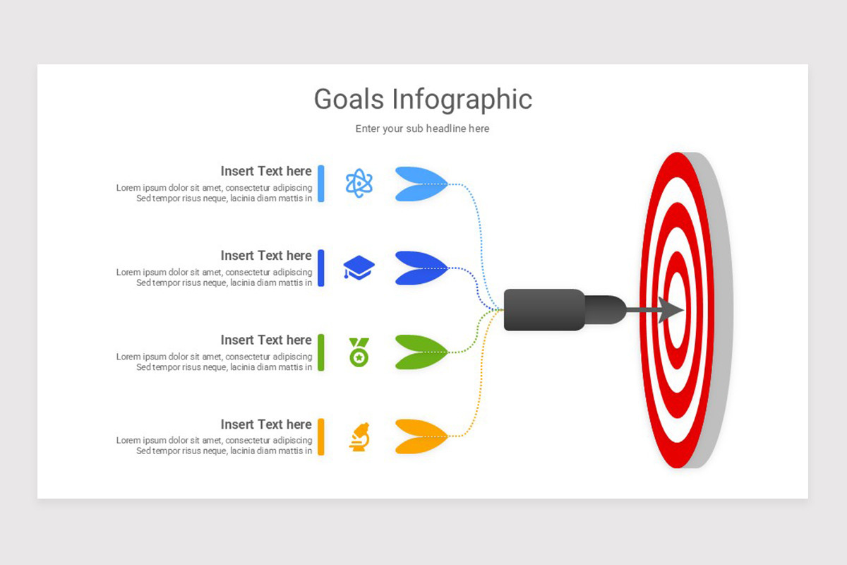 Goals Infographic Model Keynote Template | Nulivo Market
