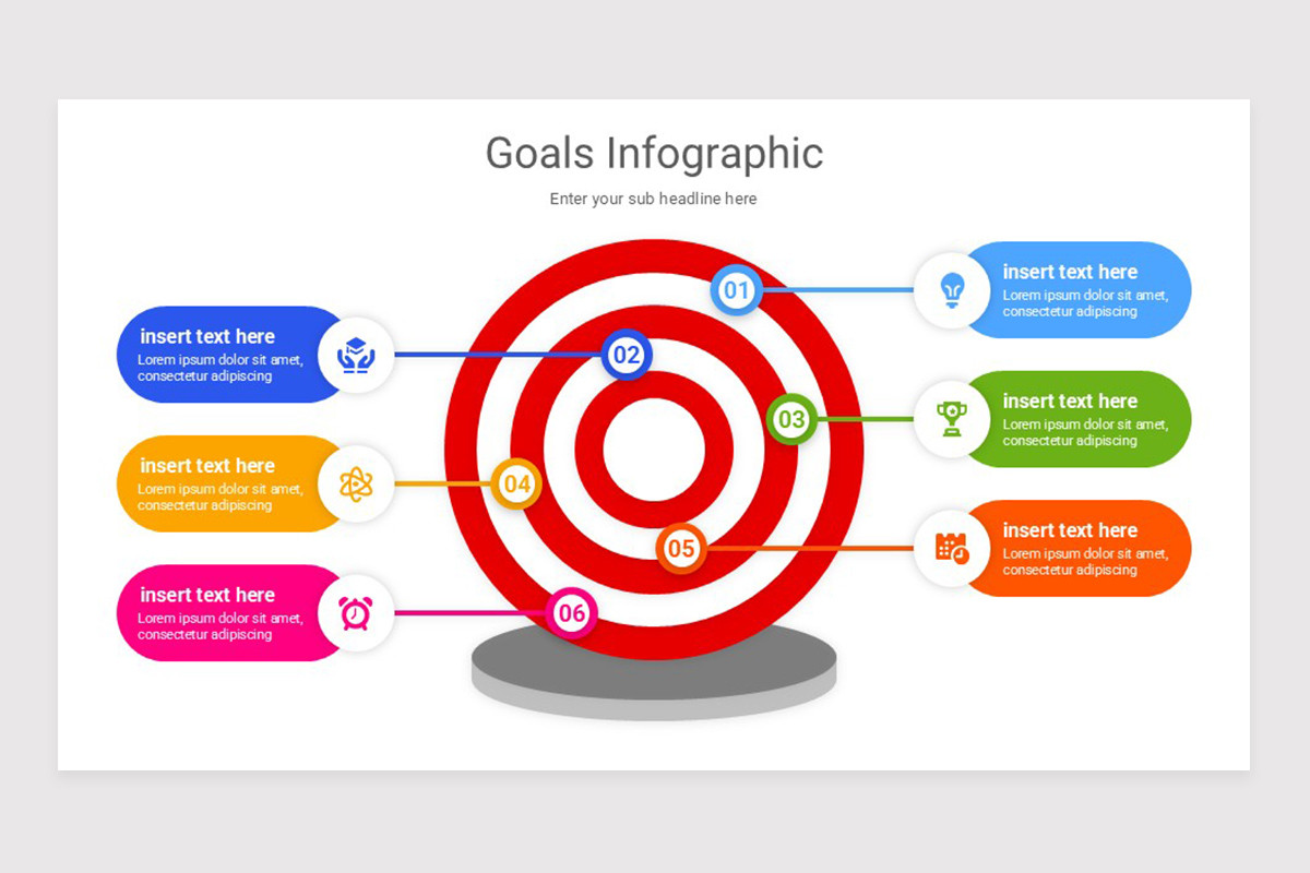 Goals Infographic Model Keynote Template | Nulivo Market