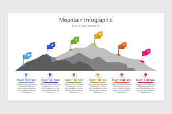 Mountain Roadmap Infographic PowerPoint Template | Nulivo Market
