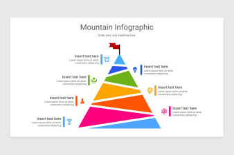 Mountain Roadmap Infographic PowerPoint Template | Nulivo Market