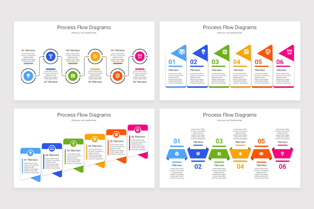 Process Flow Diagrams Keynote Template | Nulivo Market