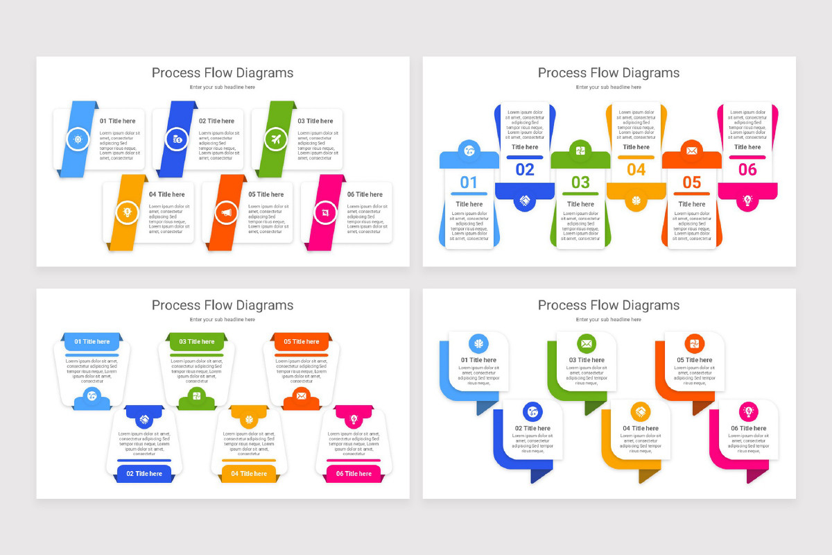 Process Flow Diagrams Keynote Template | Nulivo Market