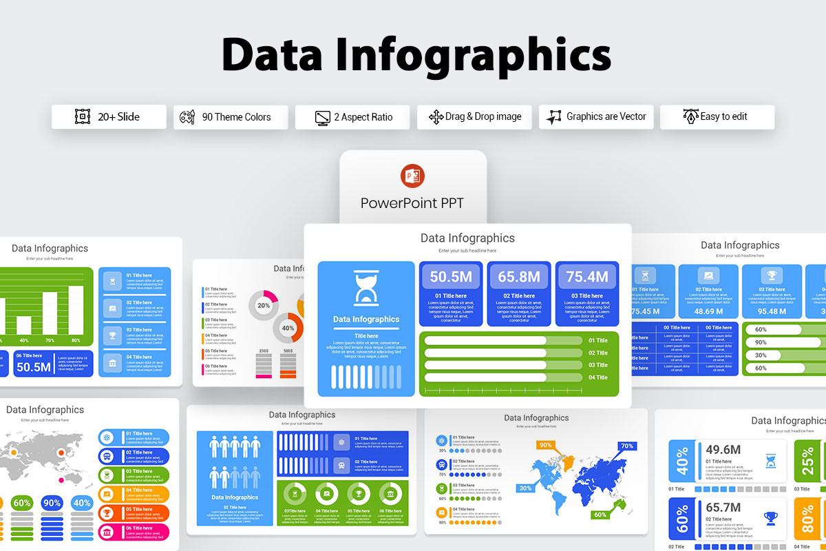 Data Infographics PowerPoint Template | Nulivo Market