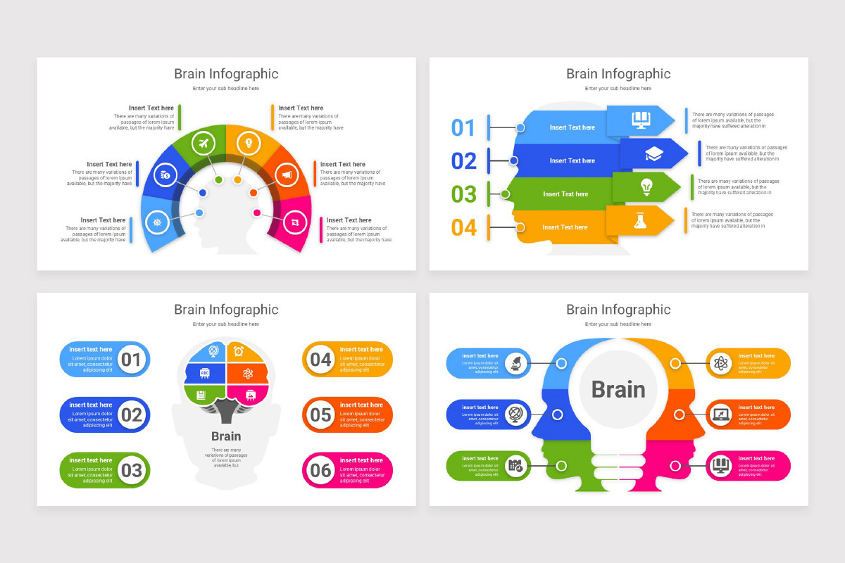 Brain Infographic Google Slide Template | Nulivo Market